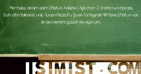 Eflatun İsminin Anlamı Nedir? Eflatun İsminin Analizi, Şiiri, Arapçası ...