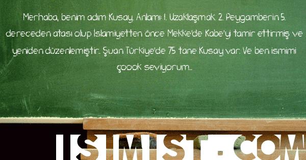 Kusay İsminin Anlamı Nedir? Kusay İsminin Analizi, Şiiri, Arapçası ve ...
